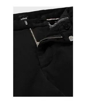 Hugo Boss Slimfit Tapered Chino Trousers - Black