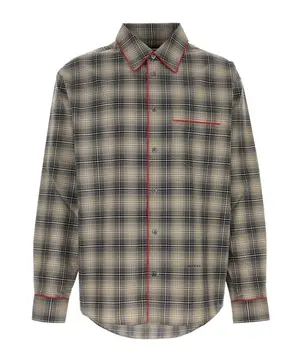 Marni Marni Check Piped Shirt Black