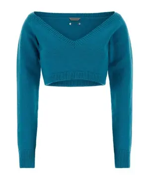 Balenciaga Long-sleeved Sweater - Blue
