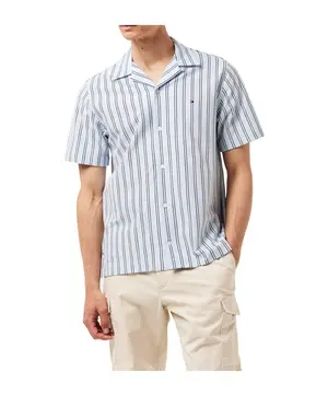 Tommy Hilfiger Verticalstripe Campcollar Shortsleeve Shirt