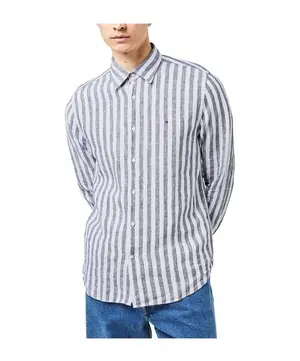 Tommy Hilfiger Verticalstripe Linen Longsleeve Shirt