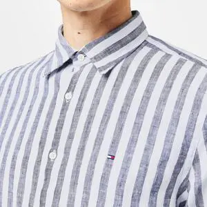 Tommy Hilfiger Verticalstripe Linen Longsleeve Shirt