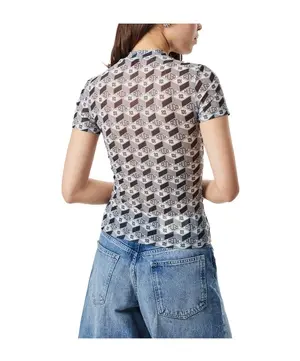 Hugo Boss Allover Geometric Print Shortsleeve Top