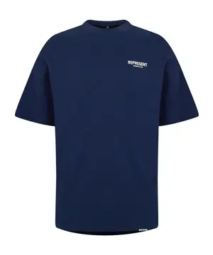 REPRESENT Loosefit Purecotton Shortsleeve Top - Blue
