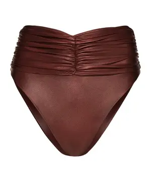 Magda Butrym Highwaist Bikini Bottom - Red