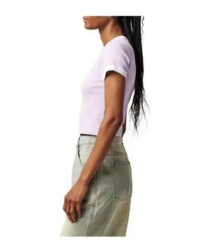 Hugo Boss Ribbed Cropped T-shirt