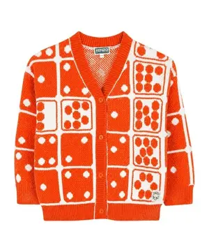 Kenzo Dice-pattern Knitted Cardigan - No