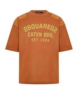 Dsquared2 Printed T-shirt - Brown