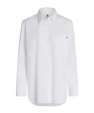 Tommy Hilfiger Pointcollar Longsleeve Shirt - White