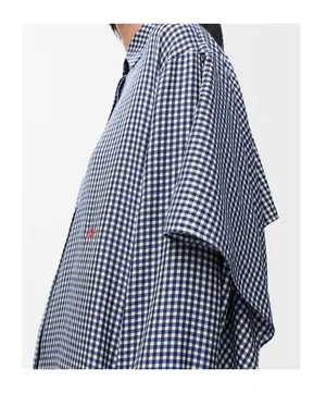 Loewe Cape Dress In Silk