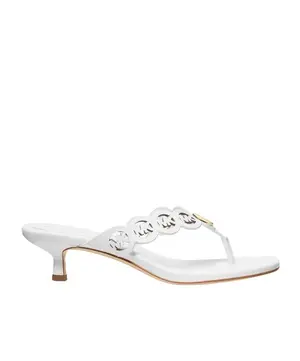 Michael Kors Midheel Slippers - White
