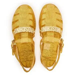 Moschino Shiny Flat Sandals