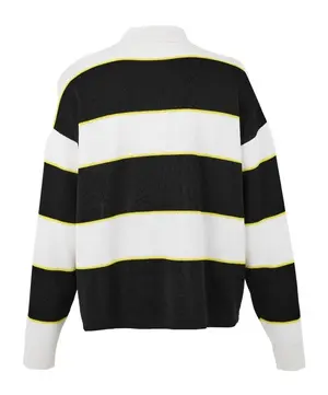 Alexander McQueen Collar Knit Top - Black