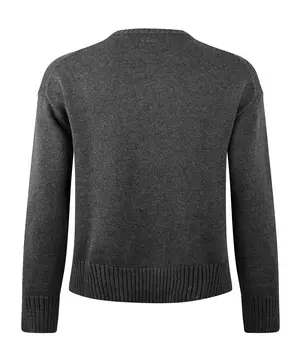 Guess Crewneck Knit Sweater With Intarsia Logo