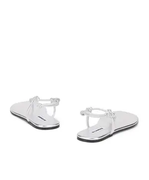 JIL SANDER Knotted Strap Flat Sandals