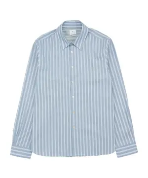 Paul Smith Striped Button-up Shirt - Blue