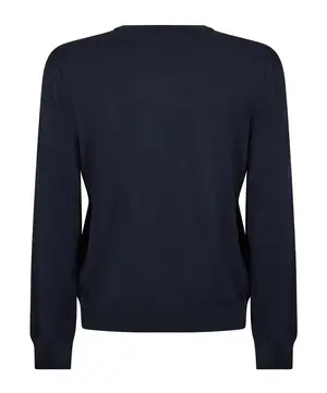 Maison Kitsuné Fox Merino Wool Crew Neck Pullover