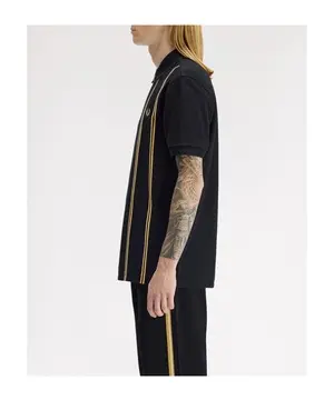 Fred Perry Shortsleeve Striped Polo Shirt