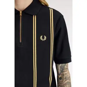 Fred Perry Shortsleeve Striped Polo Shirt