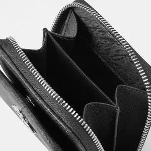 VIVIENNE WESTWOOD Crossgrain Leather Ziparound Short Wallet