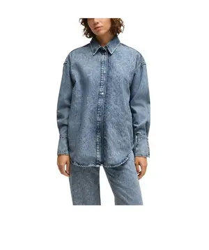 Hugo Boss Pointcollar Denim Longsleeve Shirt