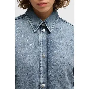 Hugo Boss Pointcollar Denim Longsleeve Shirt
