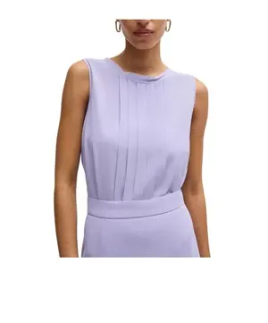 Hugo Boss Sleeveless Pintucked Top