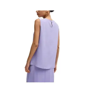 Hugo Boss Sleeveless Pintucked Top