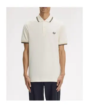 Fred Perry Cotton Lapel Shortsleeve Shirt