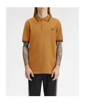 Fred Perry Cotton Shortsleeve Lapel Tshirt