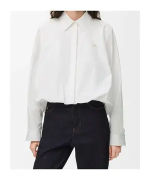 Loewe Cotton Shirt With Cinched Silhouette - White