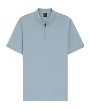 Hugo Boss Zipup Lapel Shortsleeve Shirt