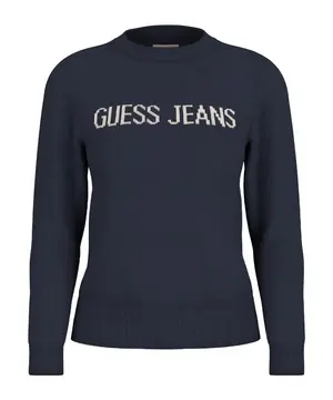 Guess Crewneck Knit Sweater - Black