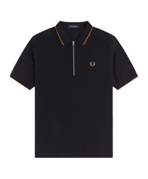 Fred Perry Shortsleeve Polo Top - Black