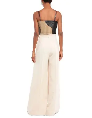 GANNI Colorful Sleeveless Leather Cropped Top