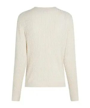 Tommy Hilfiger Textured Cable Knit Crewneck Sweater