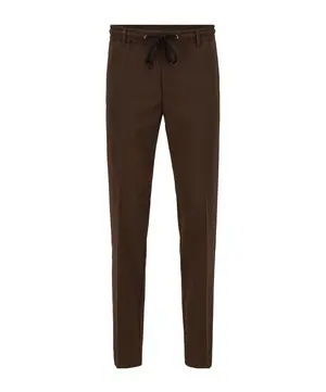 Hugo Boss Drawstring Casual Trousers - Black