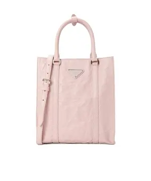 Prada Logo Shoulder Bag - Snow Pink
