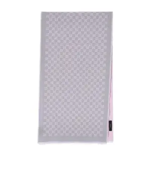 Gucci Gg Pattern Scarf - Pink