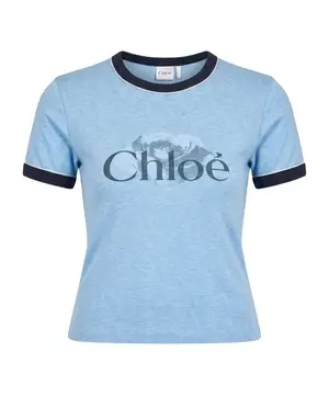 Chloé Printed Tshirt - Blue