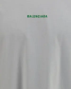 Balenciaga Double Oversized T-shirt - White Apple Green