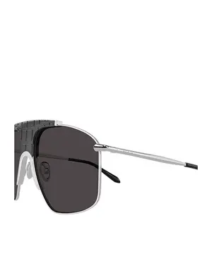 Alaïa Croc-effect Pilot-frame Sunglasses