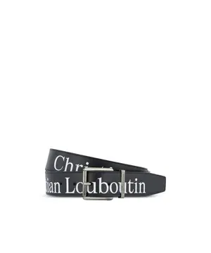 CHRISTIAN LOUBOUTIN Logo-print Leather Belt