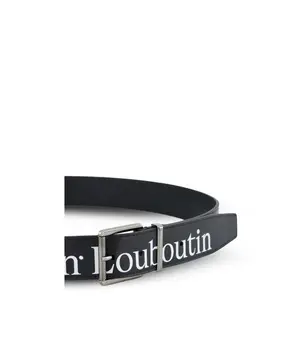 CHRISTIAN LOUBOUTIN Logo-print Leather Belt