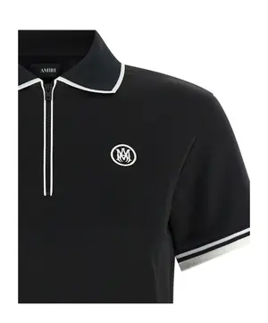 Amiri Cropped Zip Polo Shirt