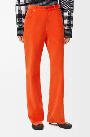 Loewe Trousers In Cotton Corduroy