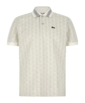 Lacoste Short-sleeved Polo Shirt - White/grey