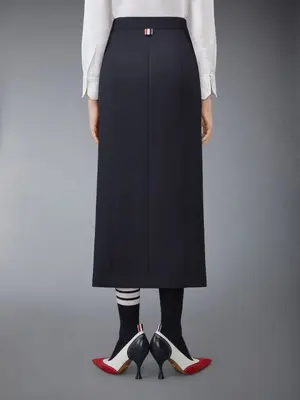 Thom Browne Button-detail Midi Skirt