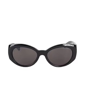 Balenciaga Oval Sunglasses - Black