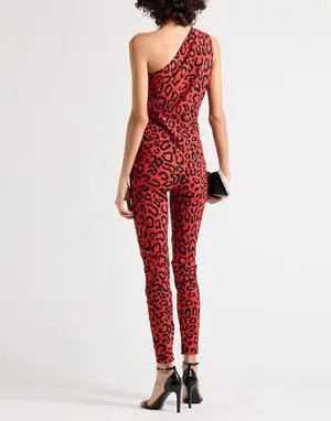 Dolce & Gabbana Leopard-print One-shoulder Jumpsuit